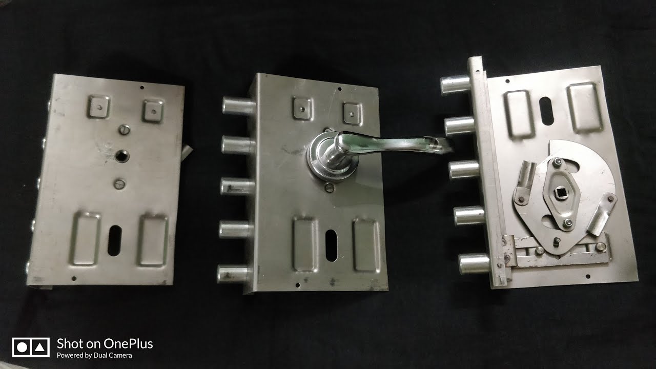 steel almirah handle lock - YouTube