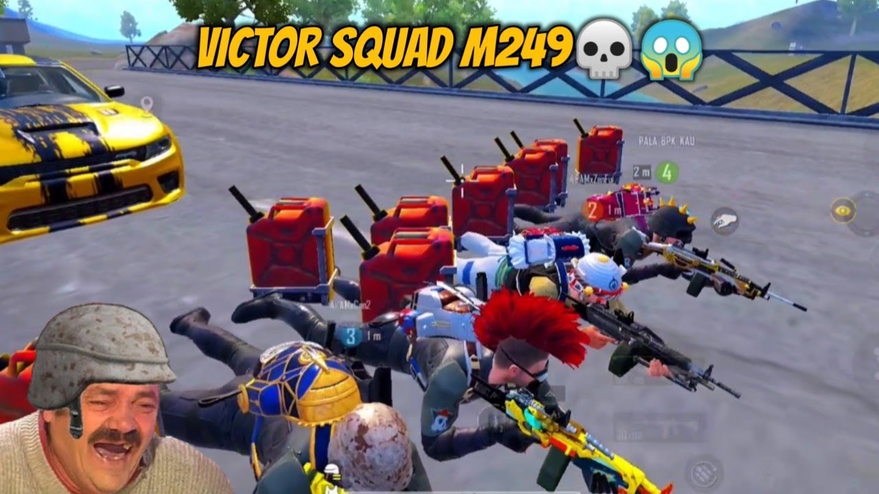 VICTOR FULL M249 PEMBURU JANTUNG 😂 PUBG LUCU INDONESIA #pubg # ...
