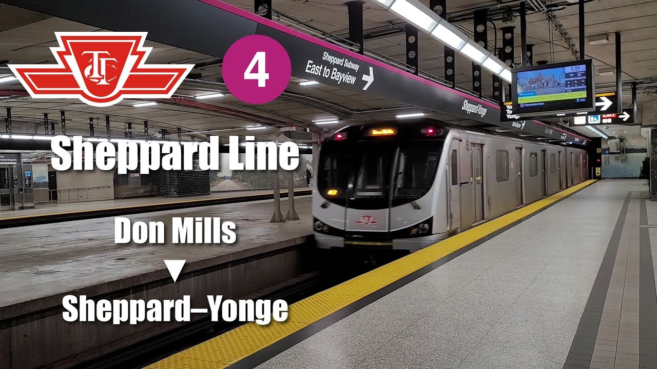 [出走環遊記#3] 多倫多地下鐵4號綫 | Toronto Subway Line 4 Sheppard | Don Mills → ...