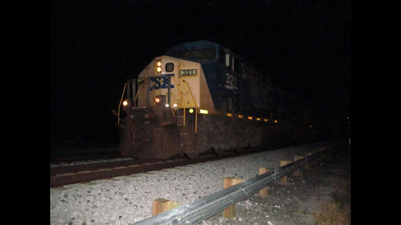 CSX S-Line Night Action - Wednesday October 16, 2013 - YouTube