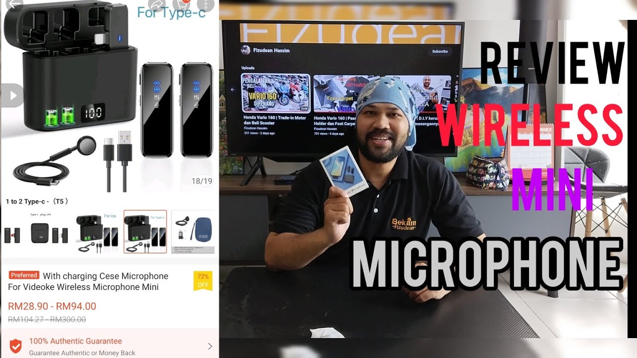 Wireless Microphone | 1 to 2(T5) Mini Model | Unboxing and Review - YouTube
