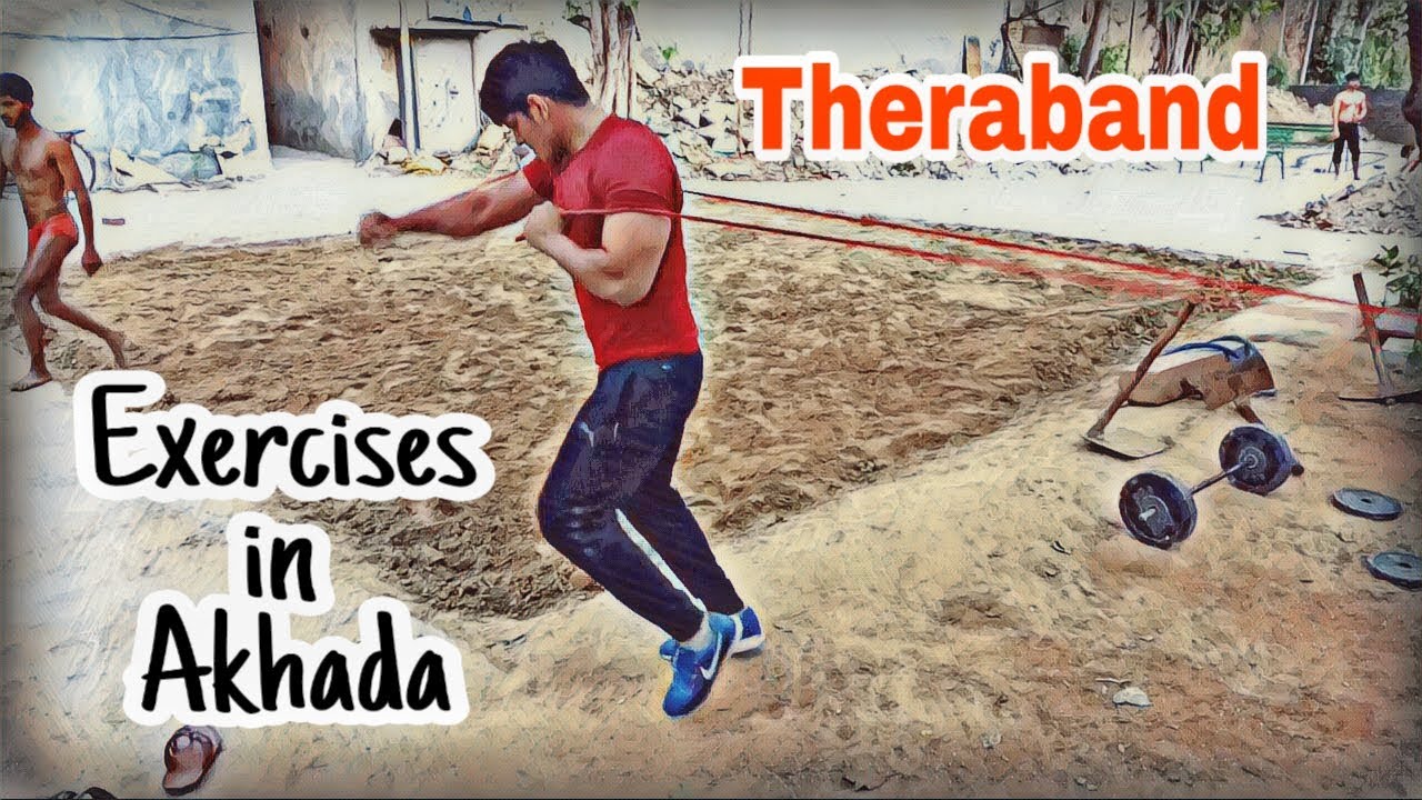Theraband Exercises in Akhada Ft. Wrestler Sunny Joon - YouTube