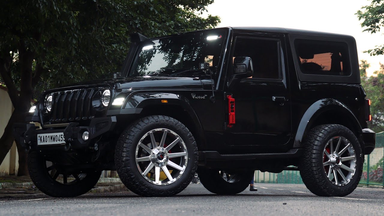 Modified Mahindra Thar 2021 - Cop Light | 20inch Alloy Wheels | Audio ...
