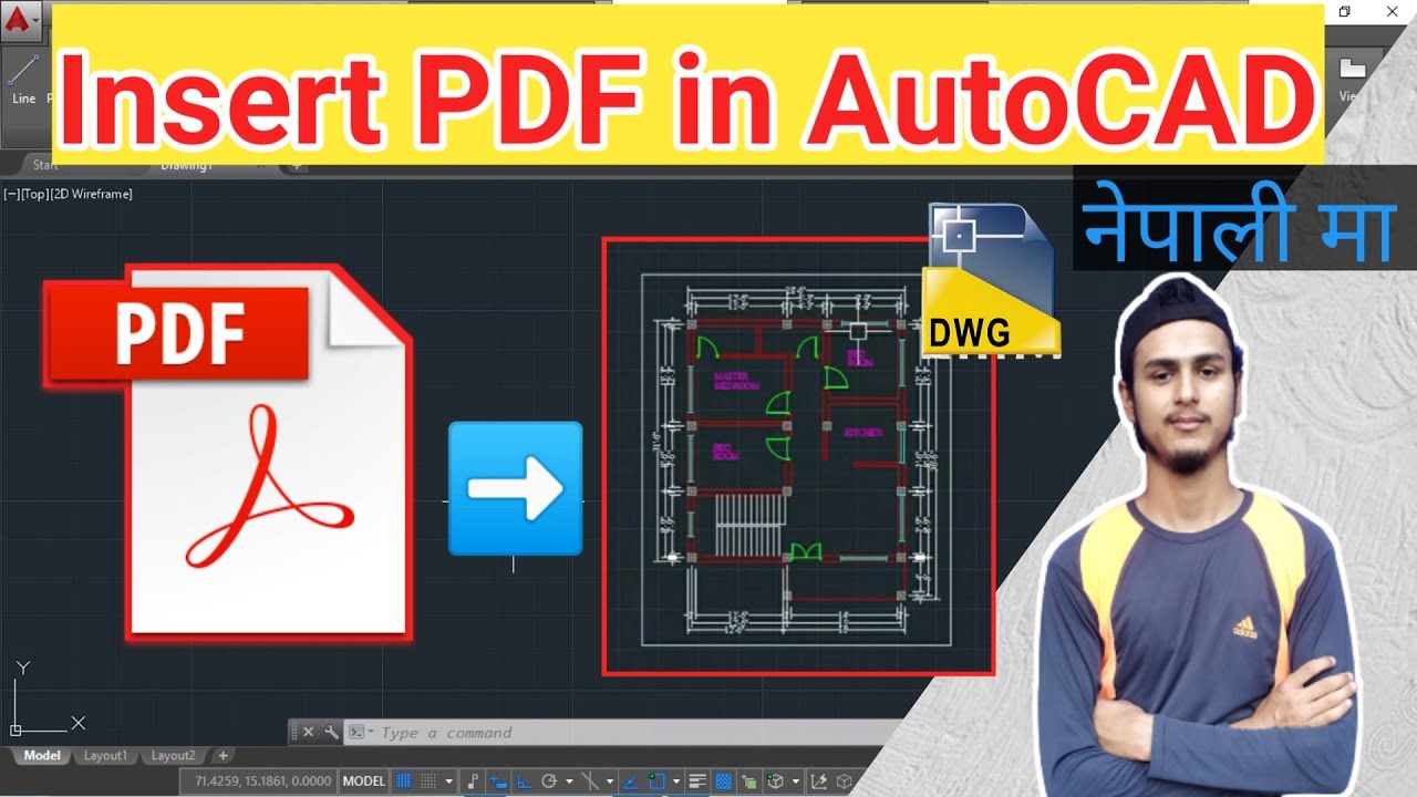 Inserting PDF in AutoCAD | How to Convert PDF into AutoCAD Drawing | In ...