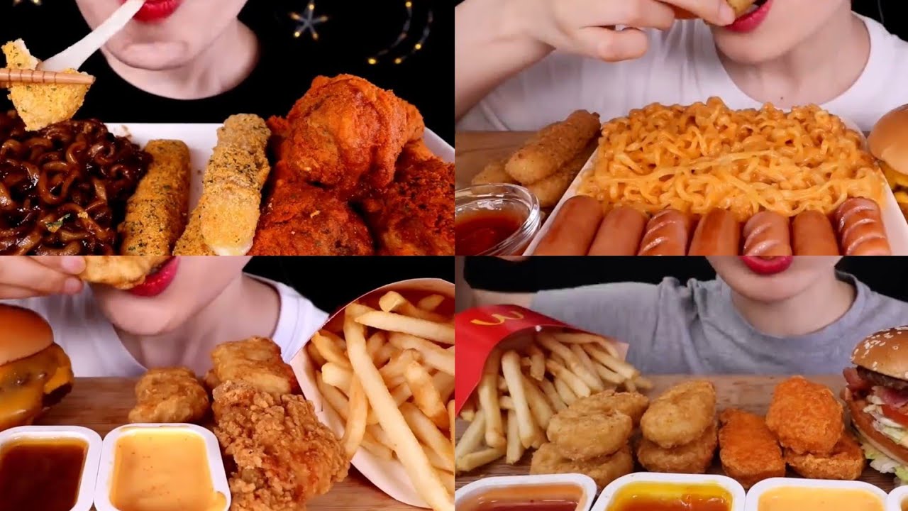 ASMR EATING FRIES AND BURGER NEVER FAIL TO MAKE HUNGRY 😋😋//Mellawnie ...