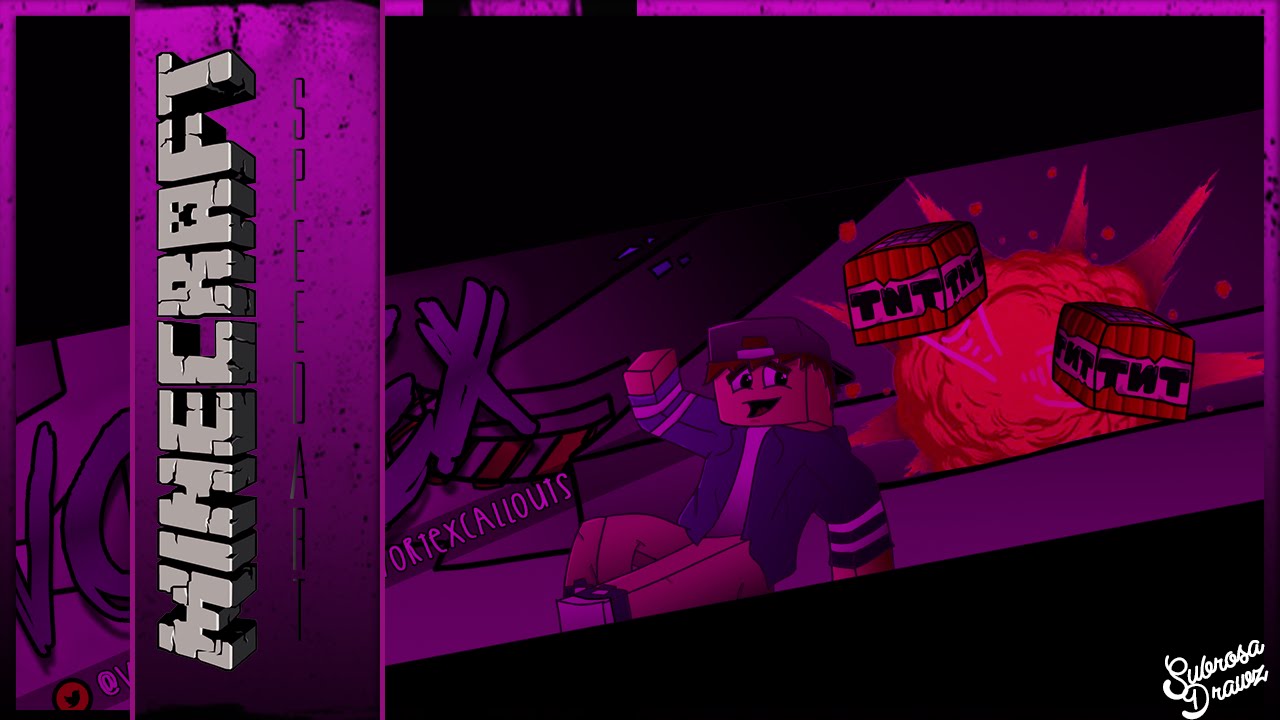 Minecraft SpeedArt - Banner + Header [Vortex] - YouTube