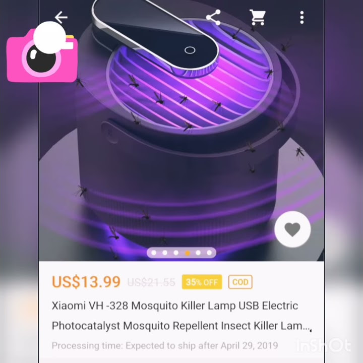 Xiaomi VH -328 Mosquito Killer Lamp USB - YouTube