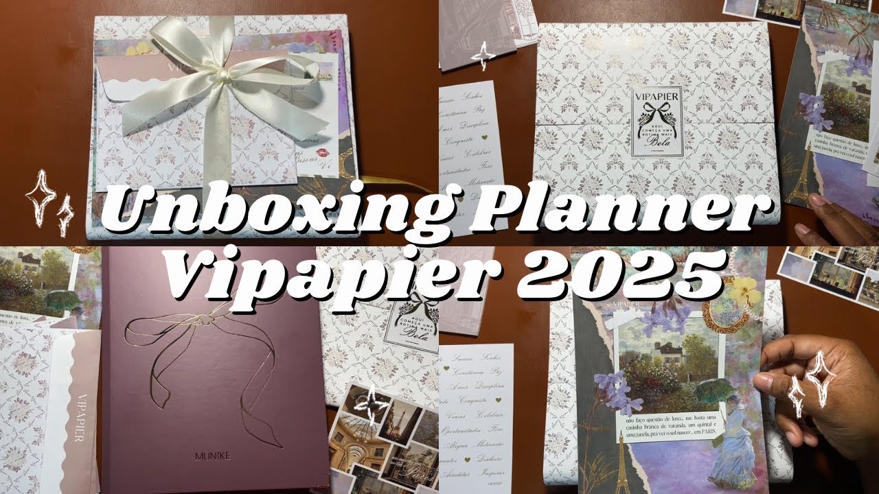 Unboxing PLANNER 2025 VIPAPIER Giverny - YouTube