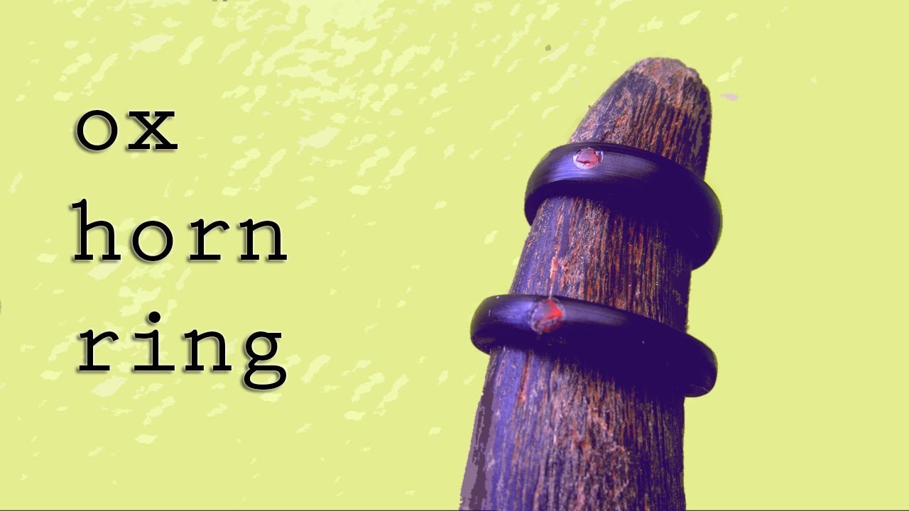 How I Made Rings From Ox Horn - YouTube
