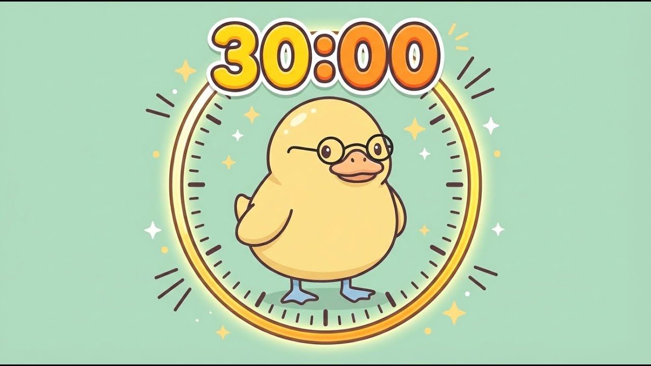 30 Minute Timer 🦆 Study Timer with music for Classroom Focus - YouTube