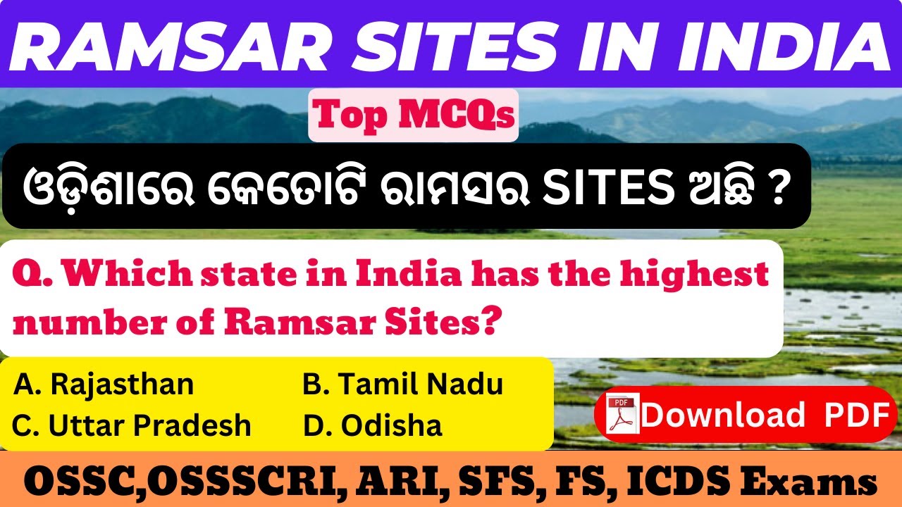 Ramsar Sites In India | 75 Ramsar Sites | Top Important Ramsar Sites In ...