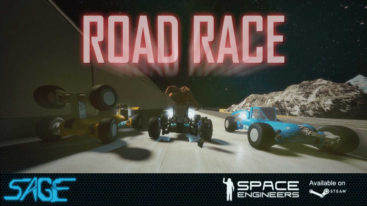 Space Engineers, Road Race (DX11, 4k, 60fps~) - YouTube
