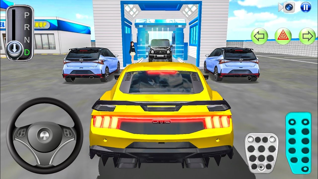 Black Mercedes G-Wagon Stuck in Car Washing Center - 3D Driving Class ...