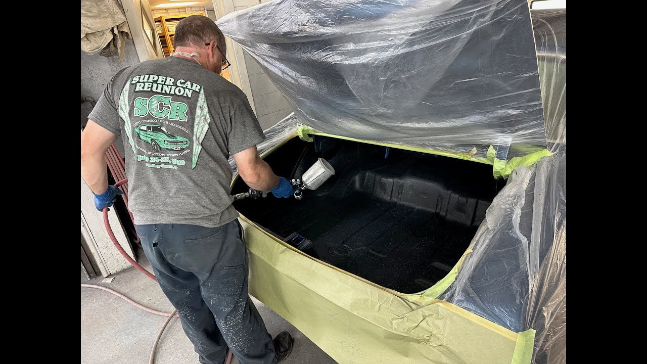 1970 Chevelle Trunk Spatter Paint - How to do it the right way - YouTube