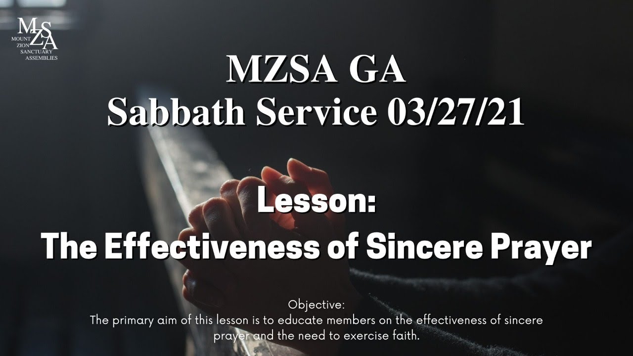 MZSA GA 13th Sabbath Service - 03/27/21 - YouTube