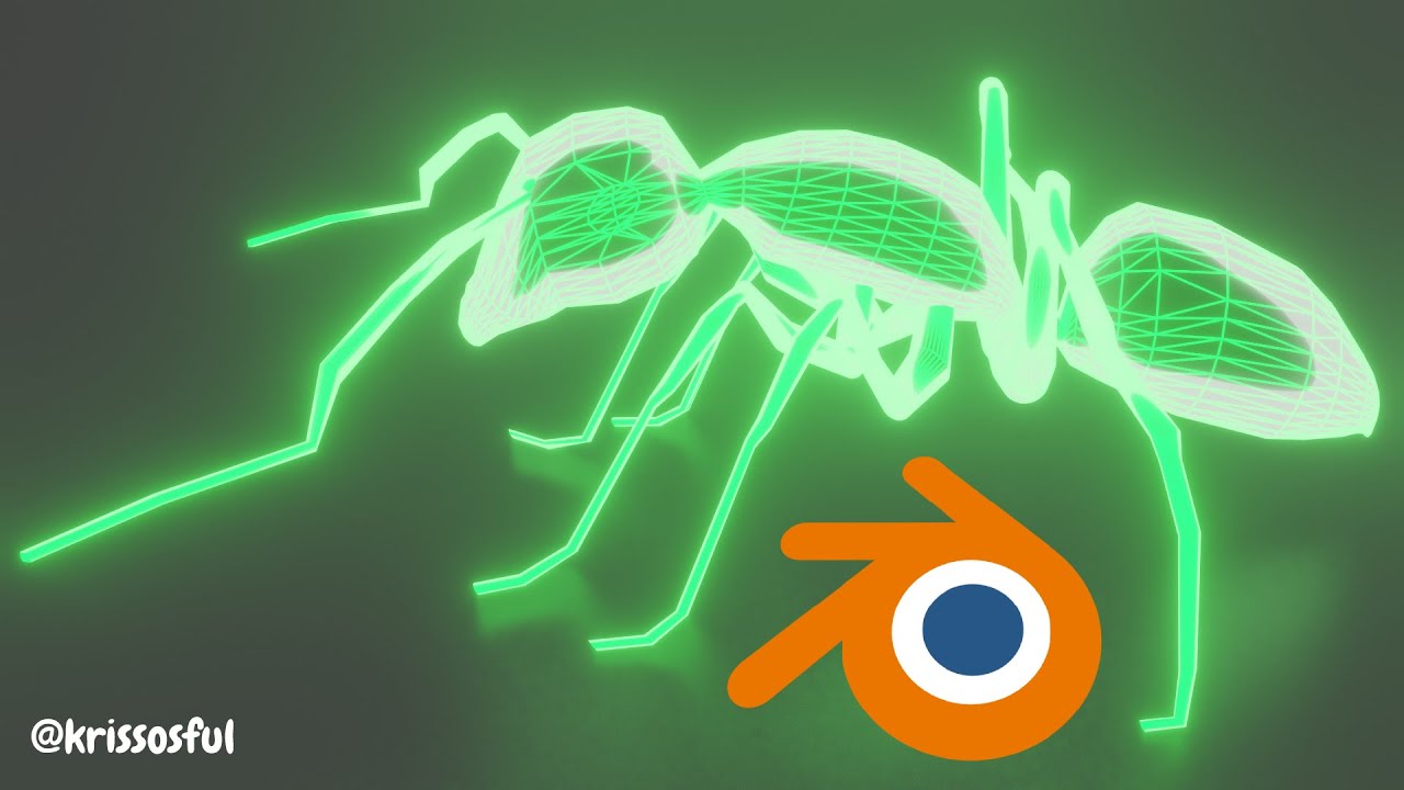 How to easily create a holographic material #blender #hologram#cg #3d # ...