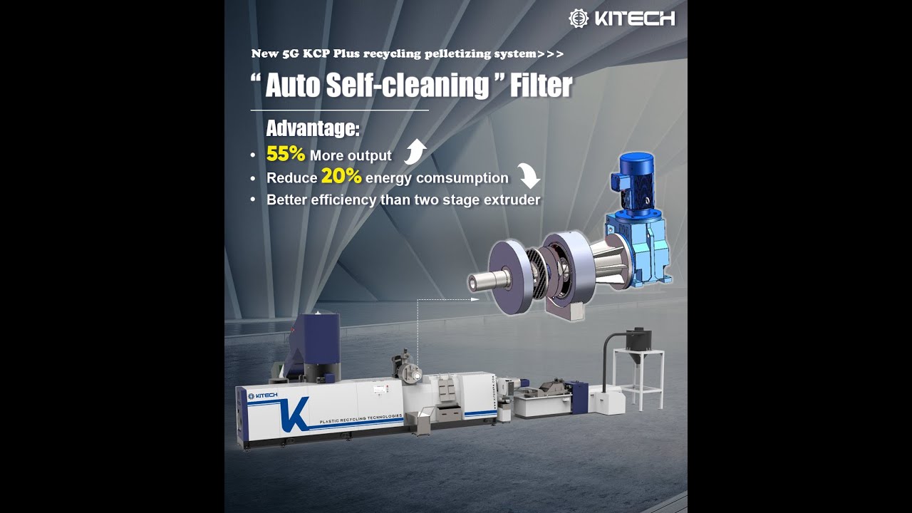 Guilotine cutter and pelletizing machine running in Europe from Kitech - YouTube