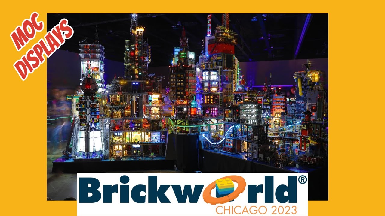 Brickworld Chicago 2023 MOC Displays Walkthrough - YouTube