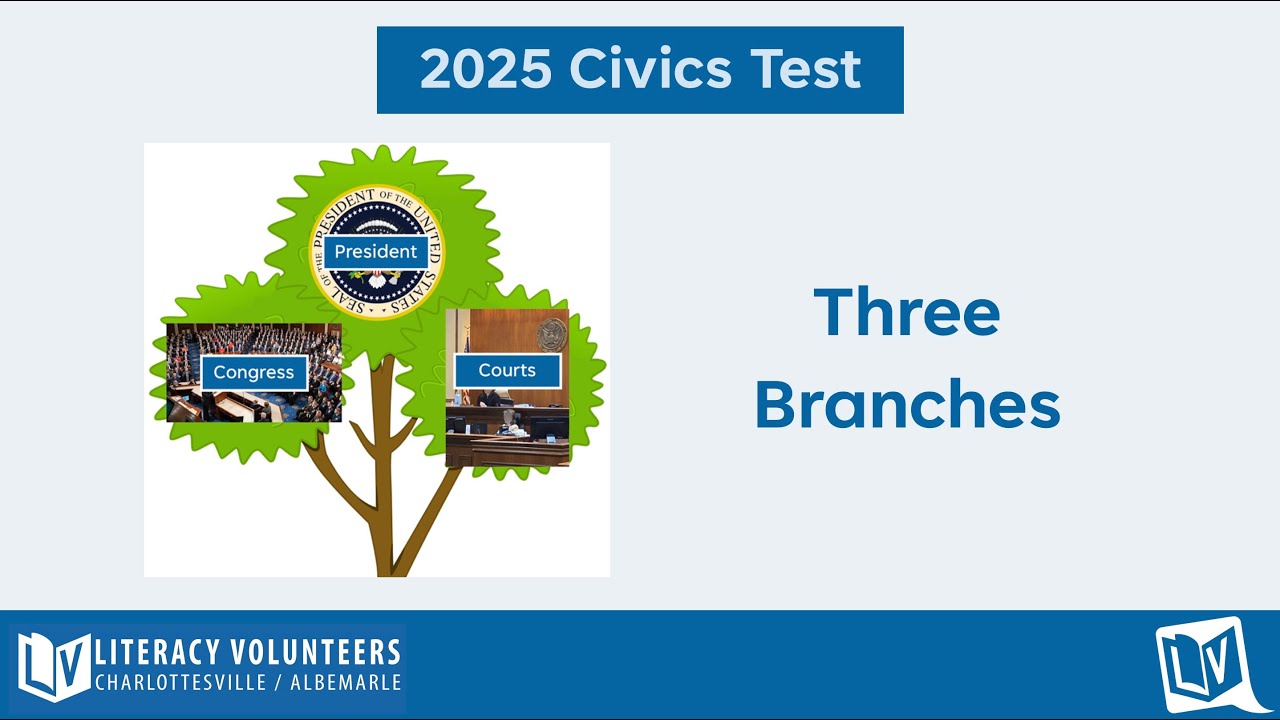 2025 Civics Test: Three Branches (Unit 9) - YouTube