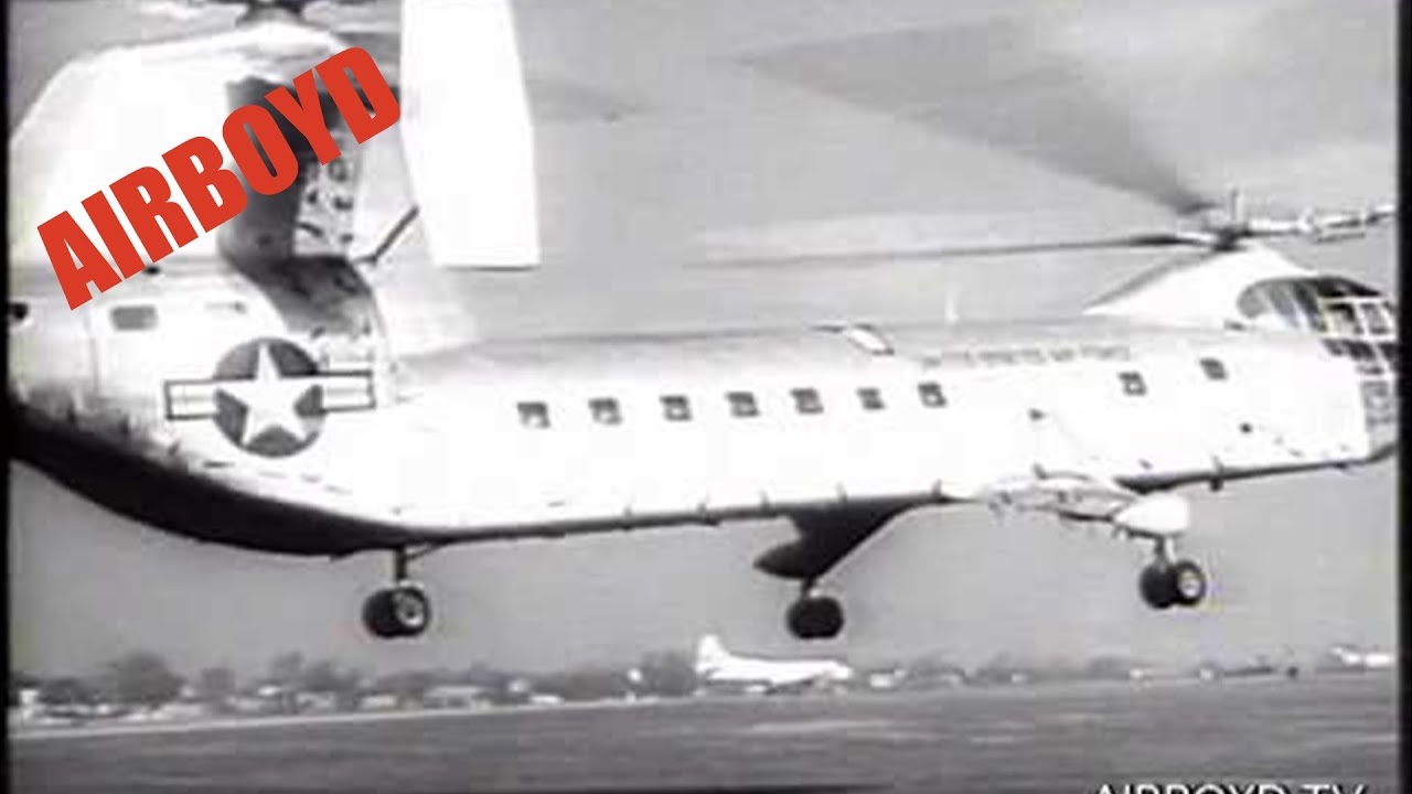 Piasecki Tandem Rotor Helicopter Introduced 1955 - YouTube
