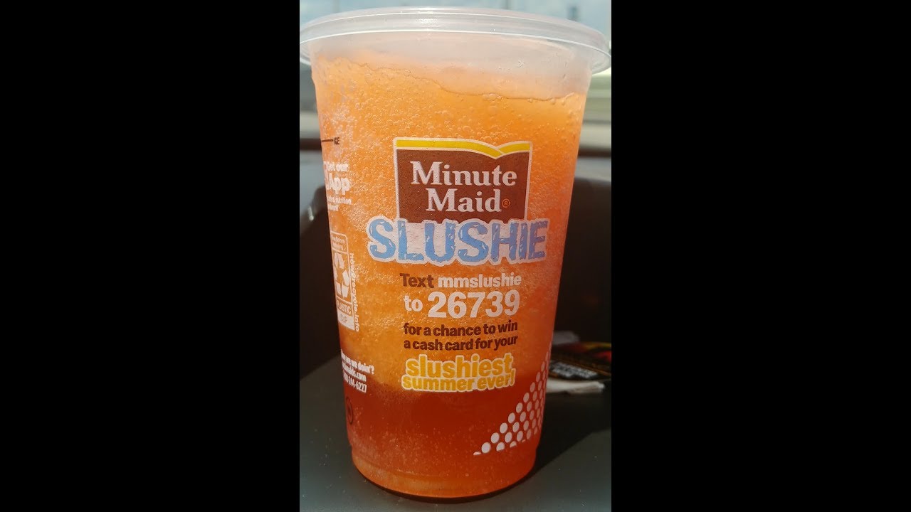 McDonald's Minute Maid Sweet Peach Slushie review - YouTube