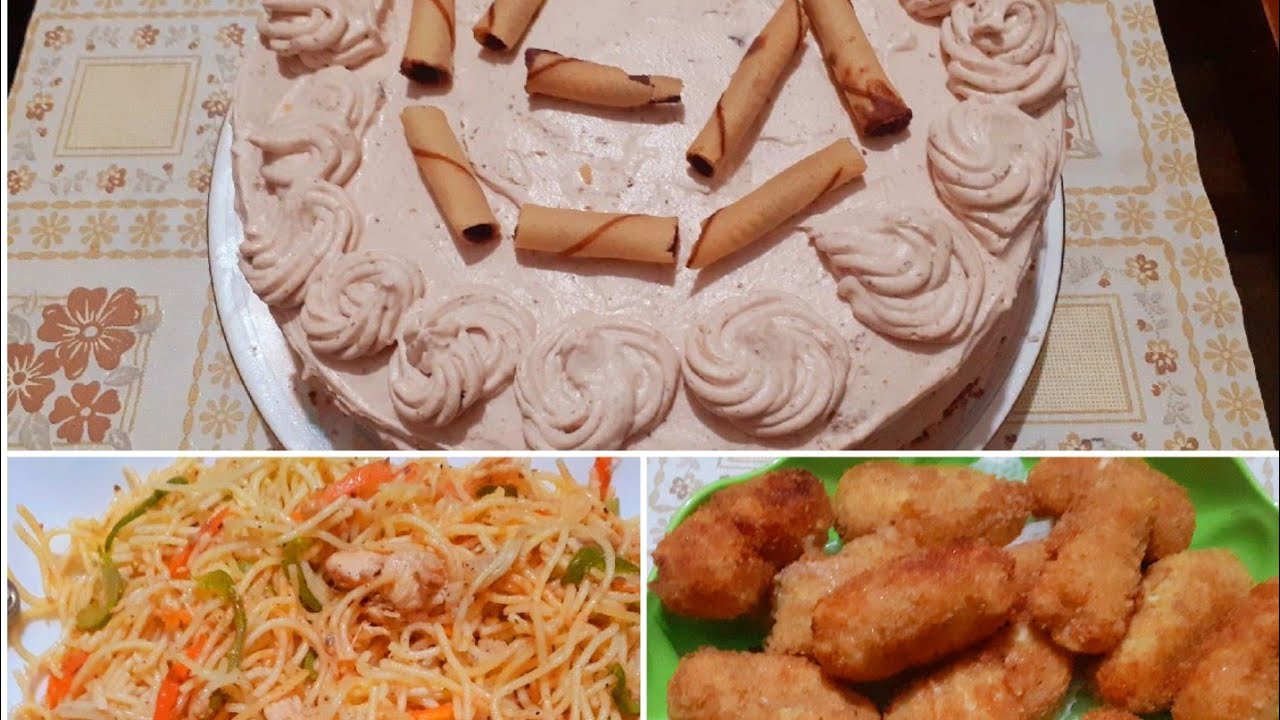 Sponge cake/Spaghetti/potato rolls/tea time menu - YouTube