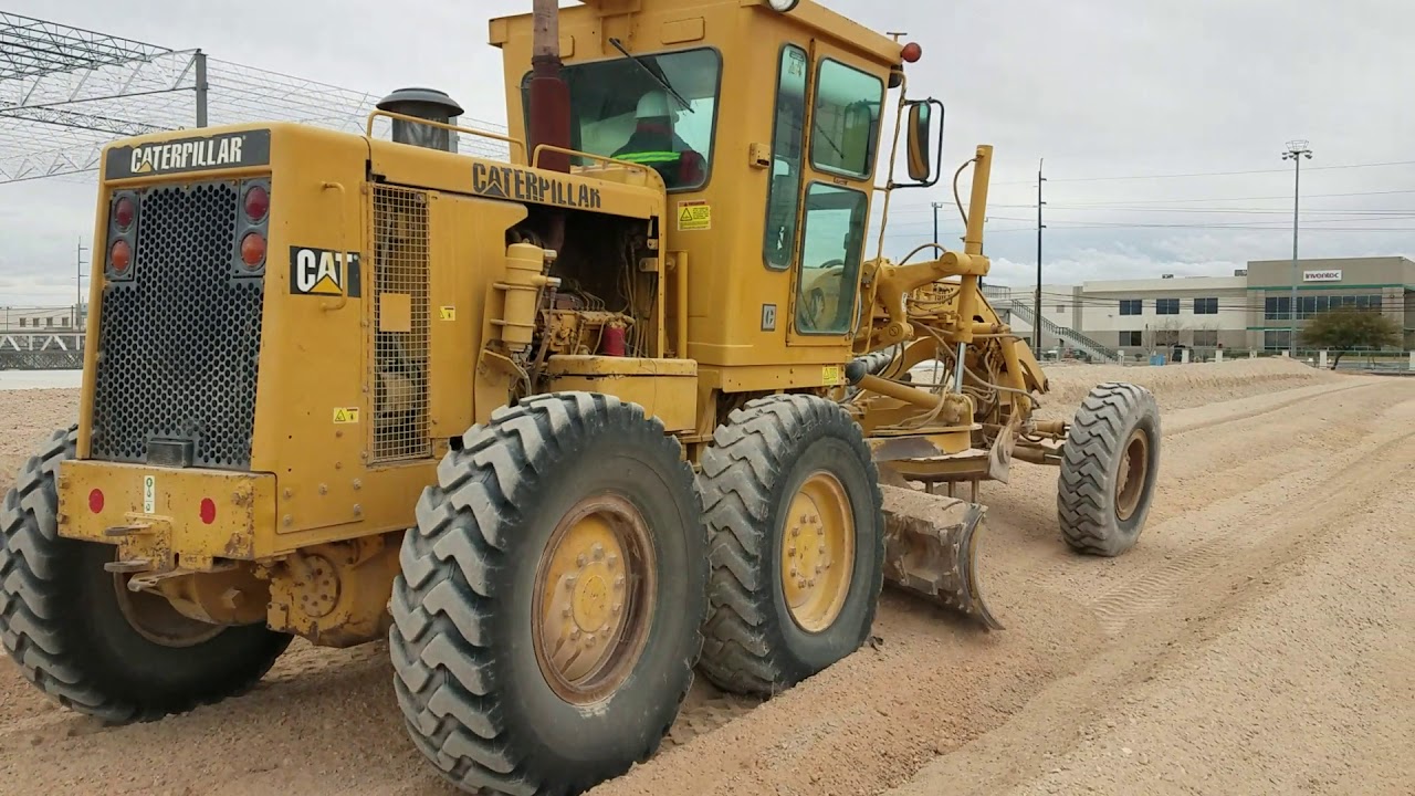 140 G Motor Grader work - YouTube