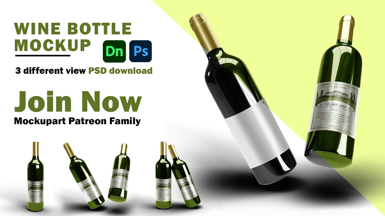 How To Create Realistic Wine Bottle Mockup | Photoshop Mockup Tutorial - YouTube