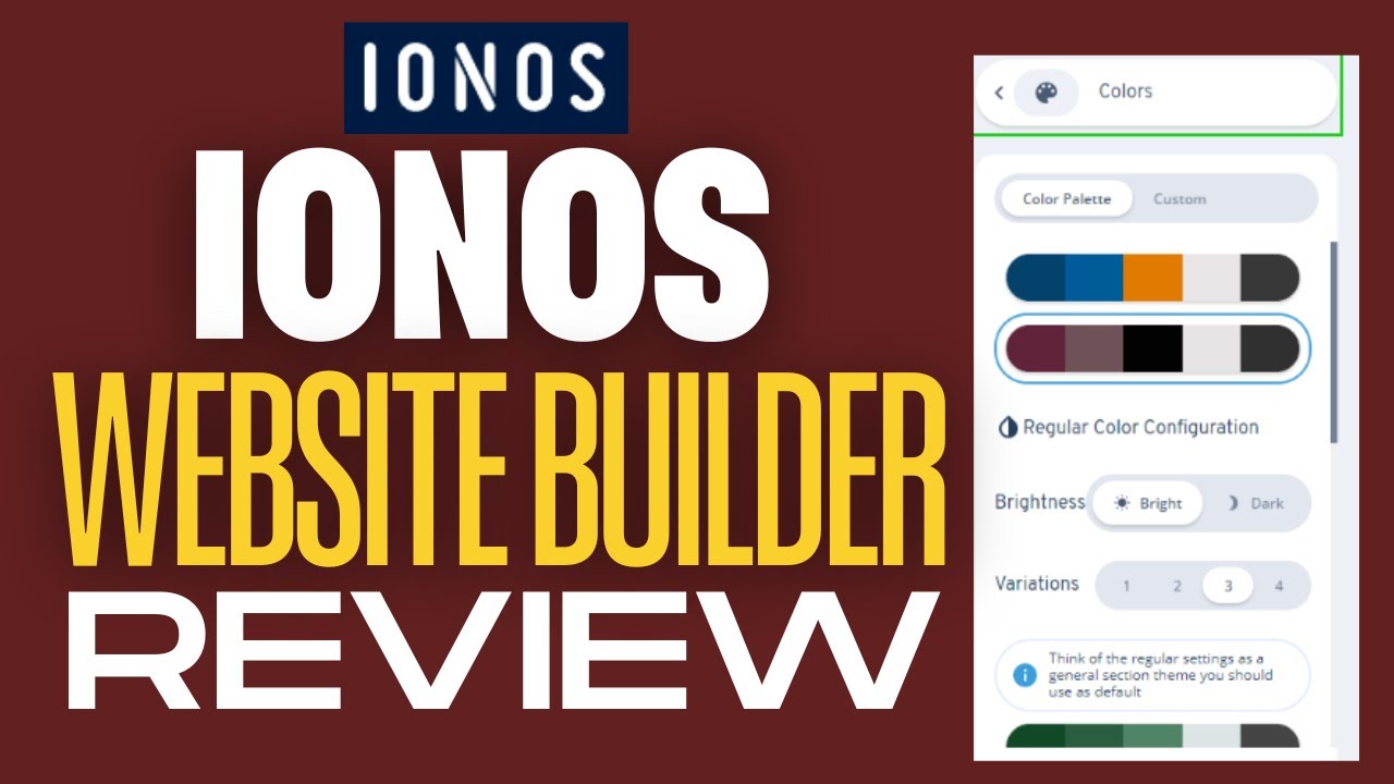 Ionos Website Builder Review - YouTube