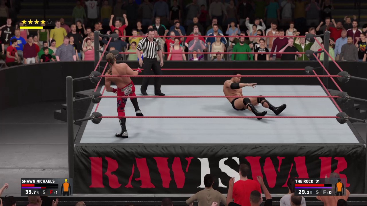 Road to WWE 2K18 #1 - Shawn Micheals vs The Rock!!! (IC Title Match ...