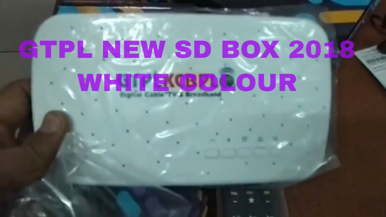 GTPL NEW WHITE STANDARD DEFINITION SETUP BOX ! MUST WATCH - YouTube
