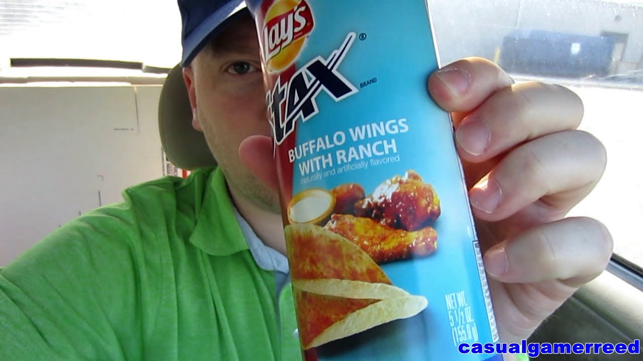 Reed Reviews Lay's Stax Buffalo Wings With Ranch - YouTube