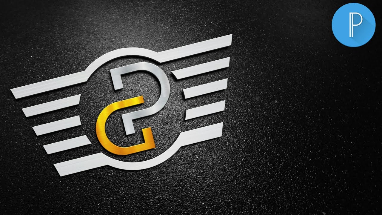 PG professional logo design|pixellab - YouTube