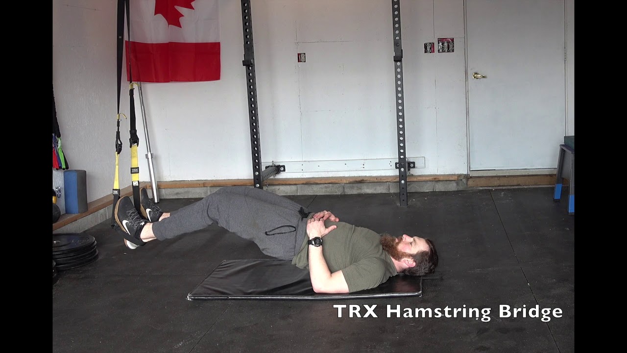 TRX Hamstring Bridge - YouTube
