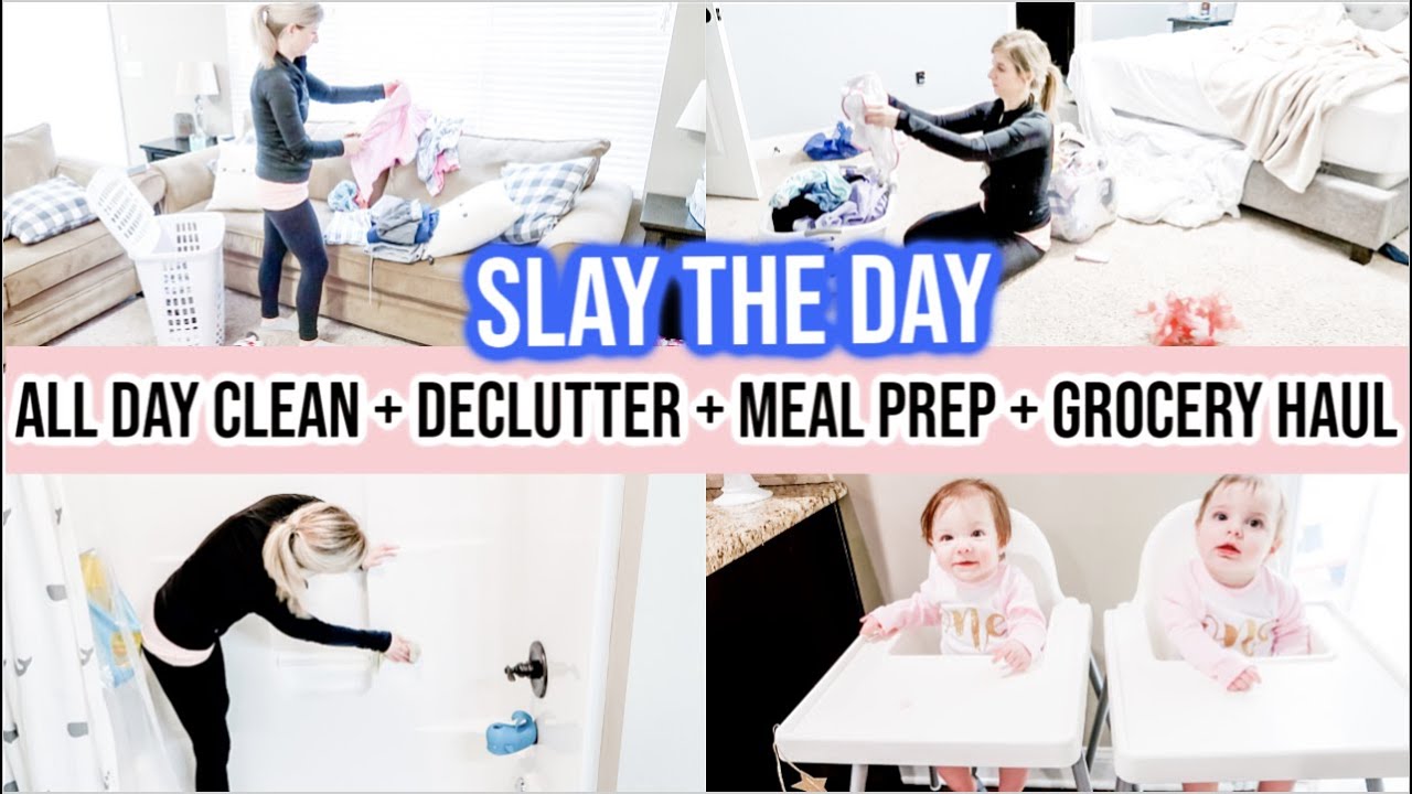 NEW ALL DAY CLEAN + 6AM PRODUCTIVE MOM ROUTINE | CLEANING MOTIVATION ...