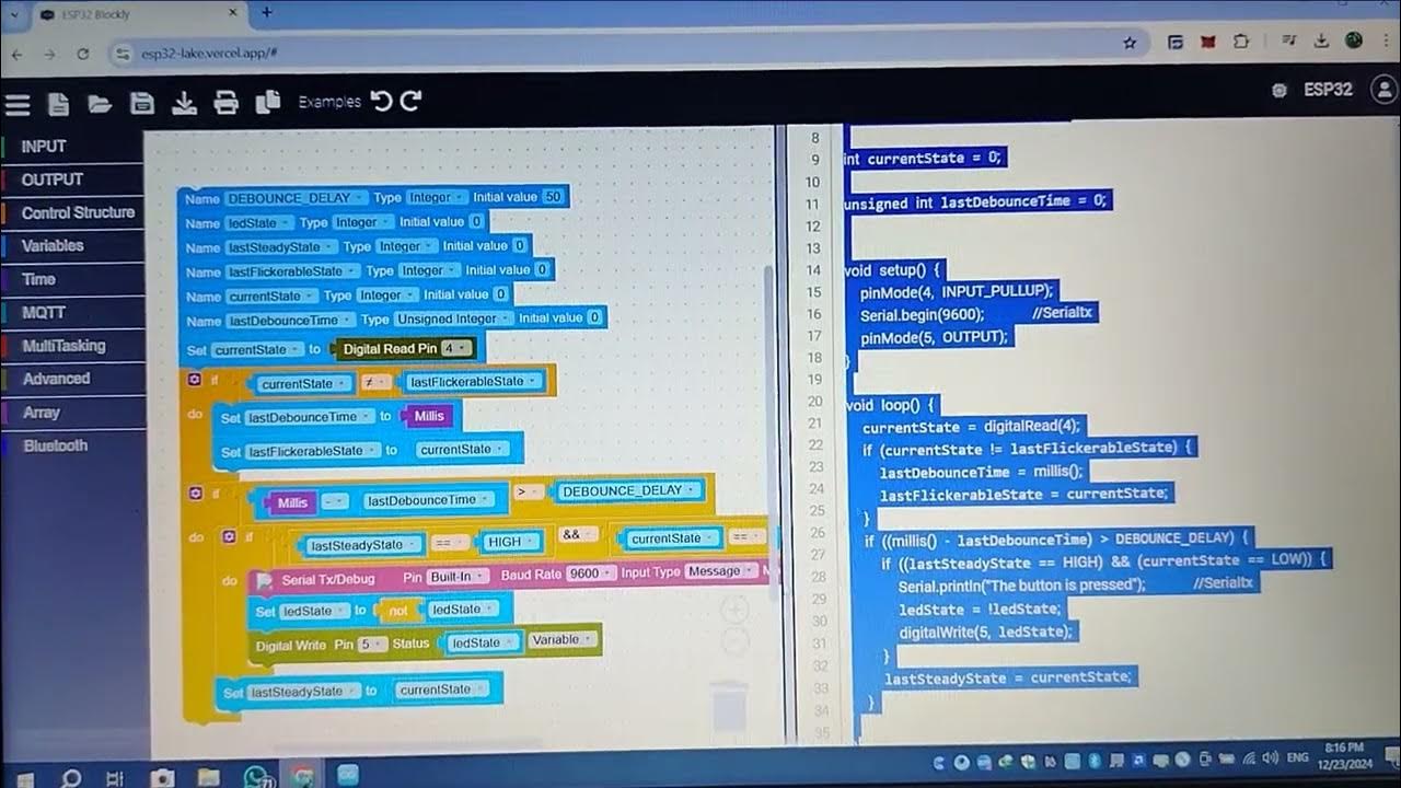 Arduino - toggle button - YouTube