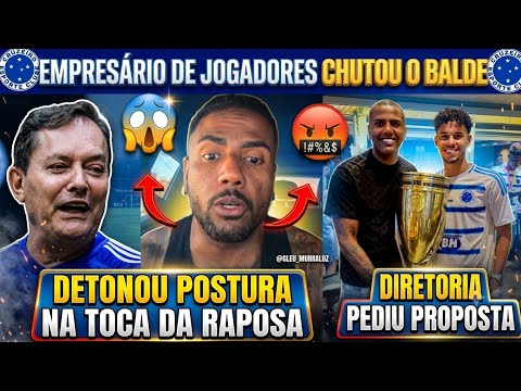 💣 BOMBA! EMPRESÁRIO DE JOGADORES DO CRUZEIRO DETONA DIRETORIA E MOSTRA INDIGNAÇÃO. 