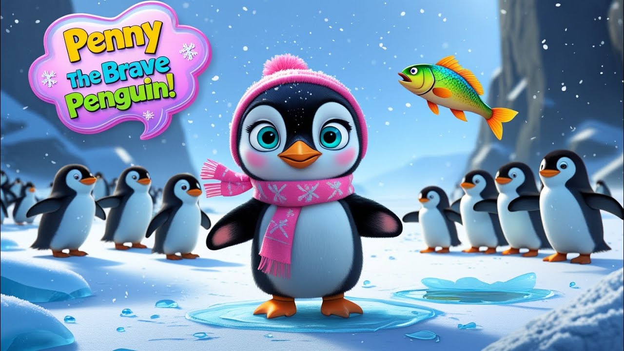 Penny the Brave Penguin 🐧 | Fun & Inspiring Penguin Story for Kids ...