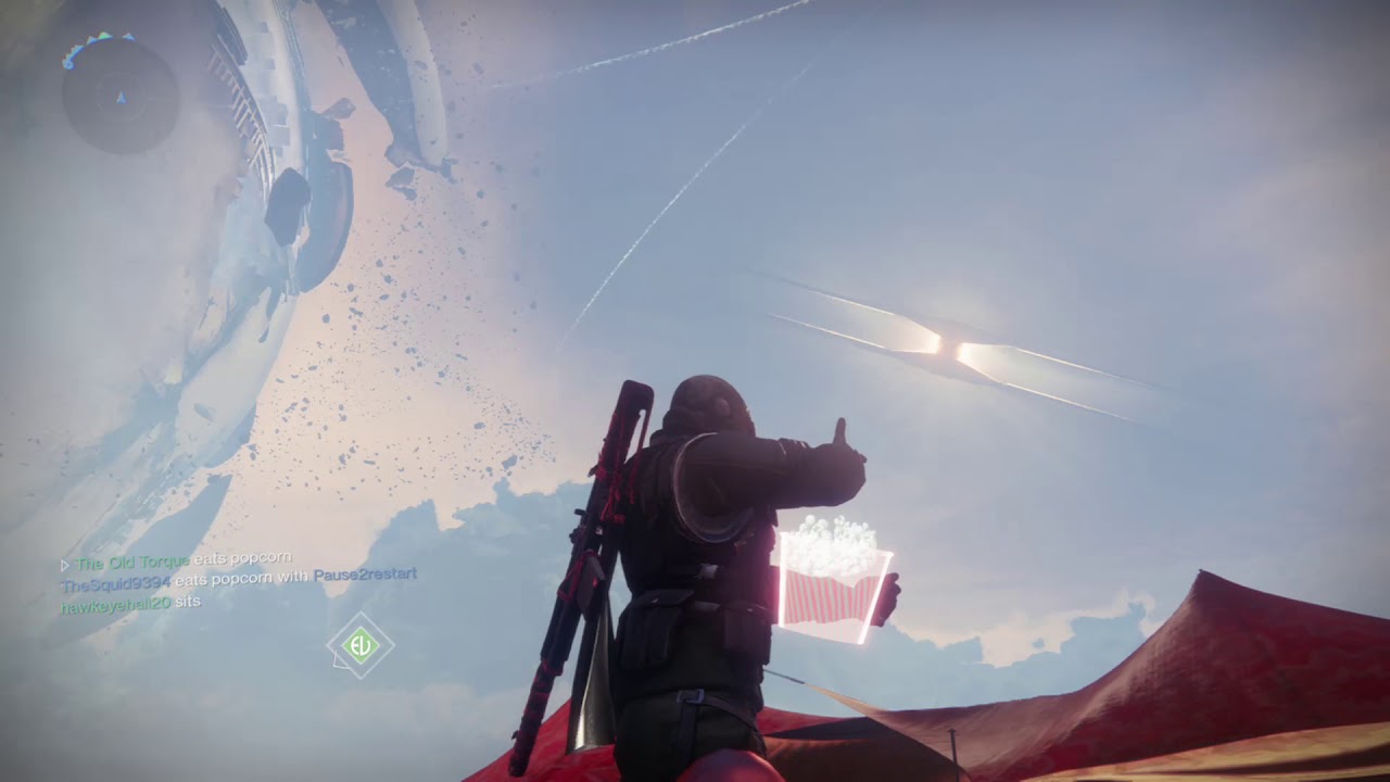 Destiny 2 The Almighty crashing into Earth - YouTube