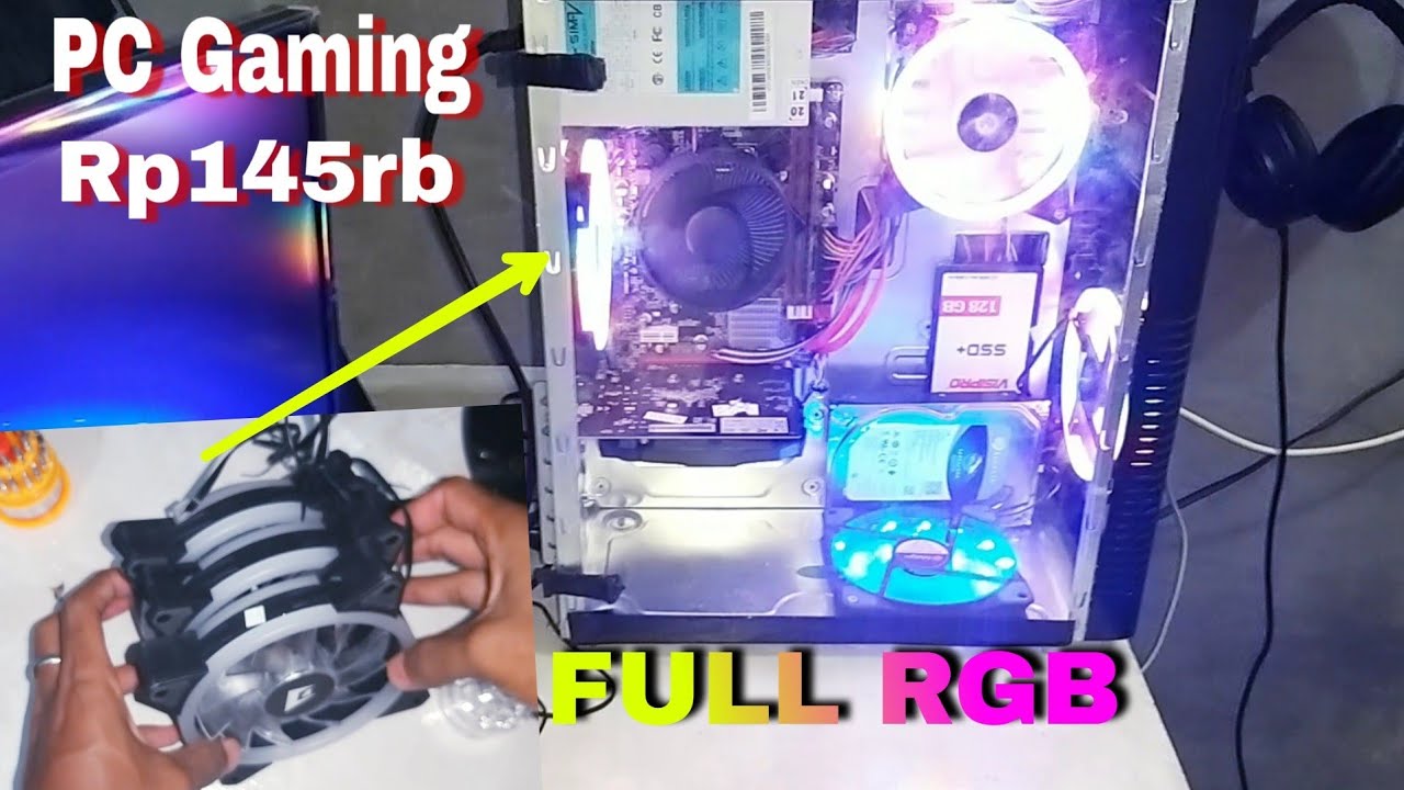 Cuma Rp145rb PC Gaming Full RGB Bling-Bling !!! - YouTube