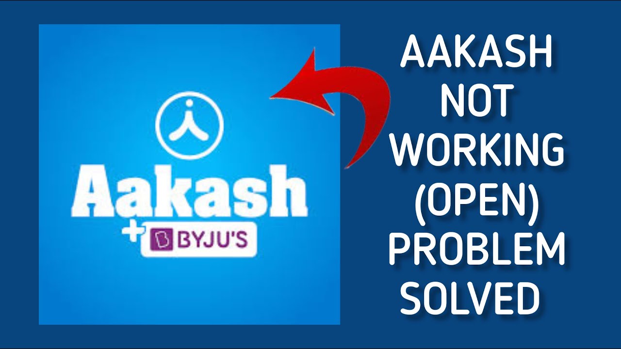 How To Solve Aakash App Not Working/Not Open Problem|| Rsha26 Solutions - YouTube