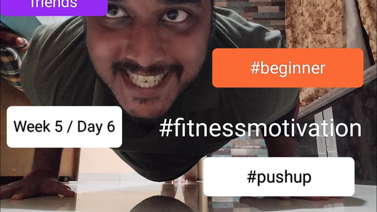 Week 5 / Day 6 - #fitnessmotivation #pushups #DIY #challenge - YouTube