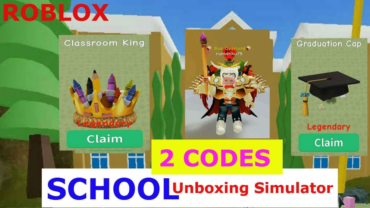 School Area unboxing simulator And 2 CODES Roblox | NEW Update ENCHANT ...