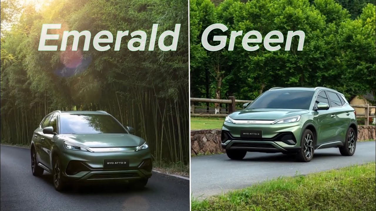 Presentation Emerald Green BYD ATTO 3 สีเขียว 💚 BYD Yuan Plus - YouTube