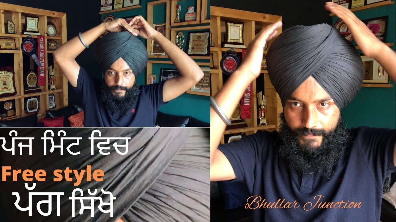 Free Style Turban by Bhullar Junction - YouTube