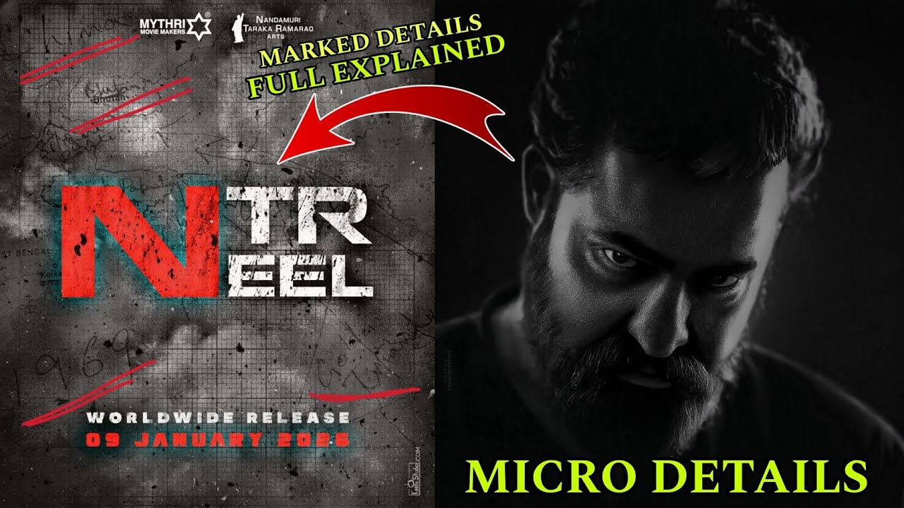 NTR NEEl Poster Micro Details 💯 | Ntr31 | Prashanth Neel | NTR | Devara ...