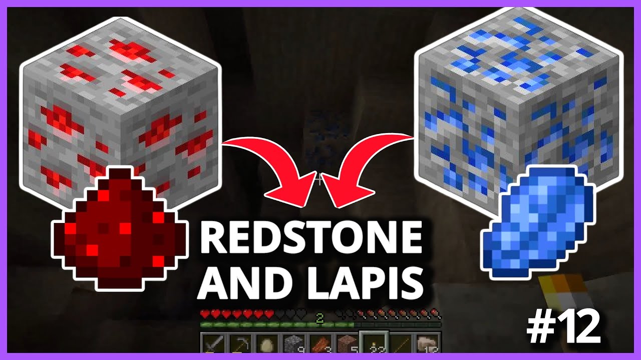 I Found Redstone and Lapis in Minecraft I Part 12 - YouTube