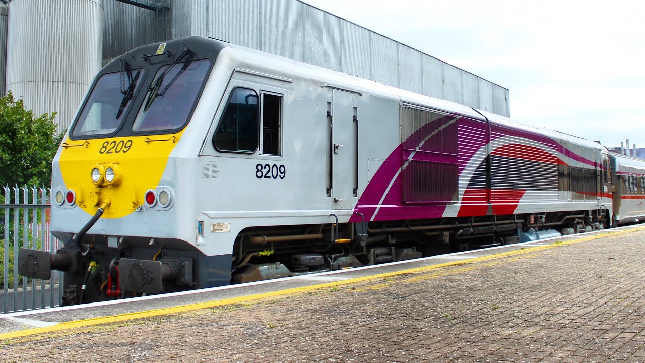 Iarnród Éireann Irish Rail General Motors 201 class locos August 2016 ...
