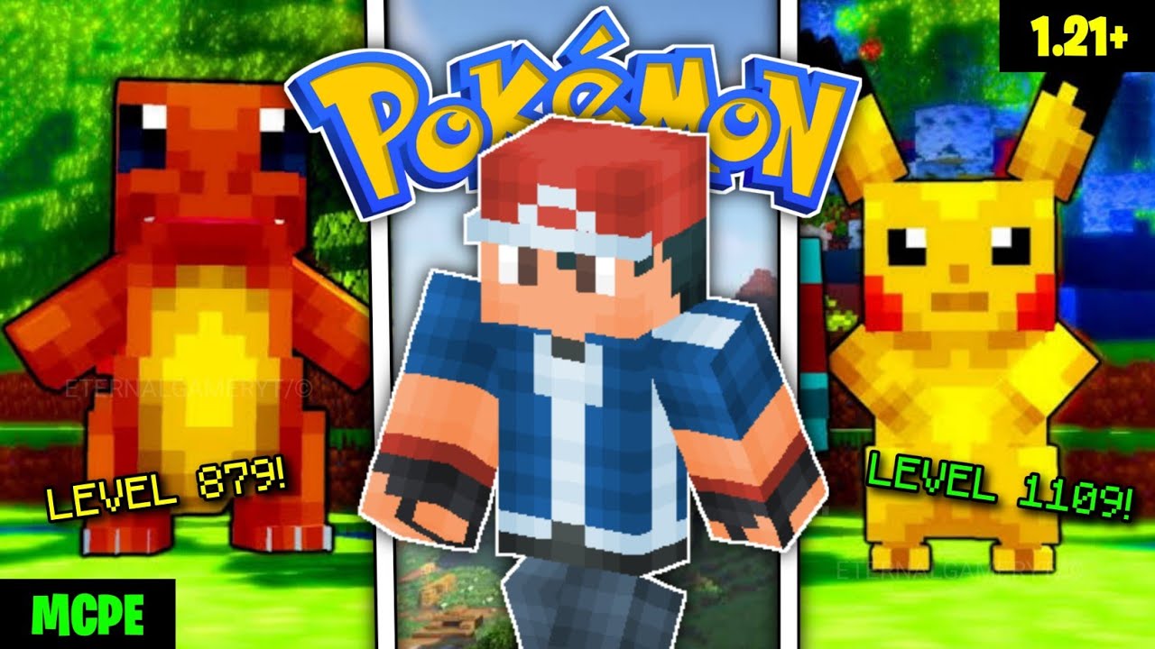 🤩 MOST EPIC Pokemon Mod For Minecraft Pocket Edition 1.21+ | Pokemon ...