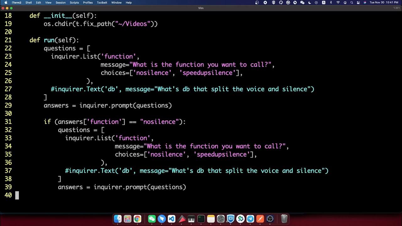How to use python inquirer to make a more friendly command line software - YouTube